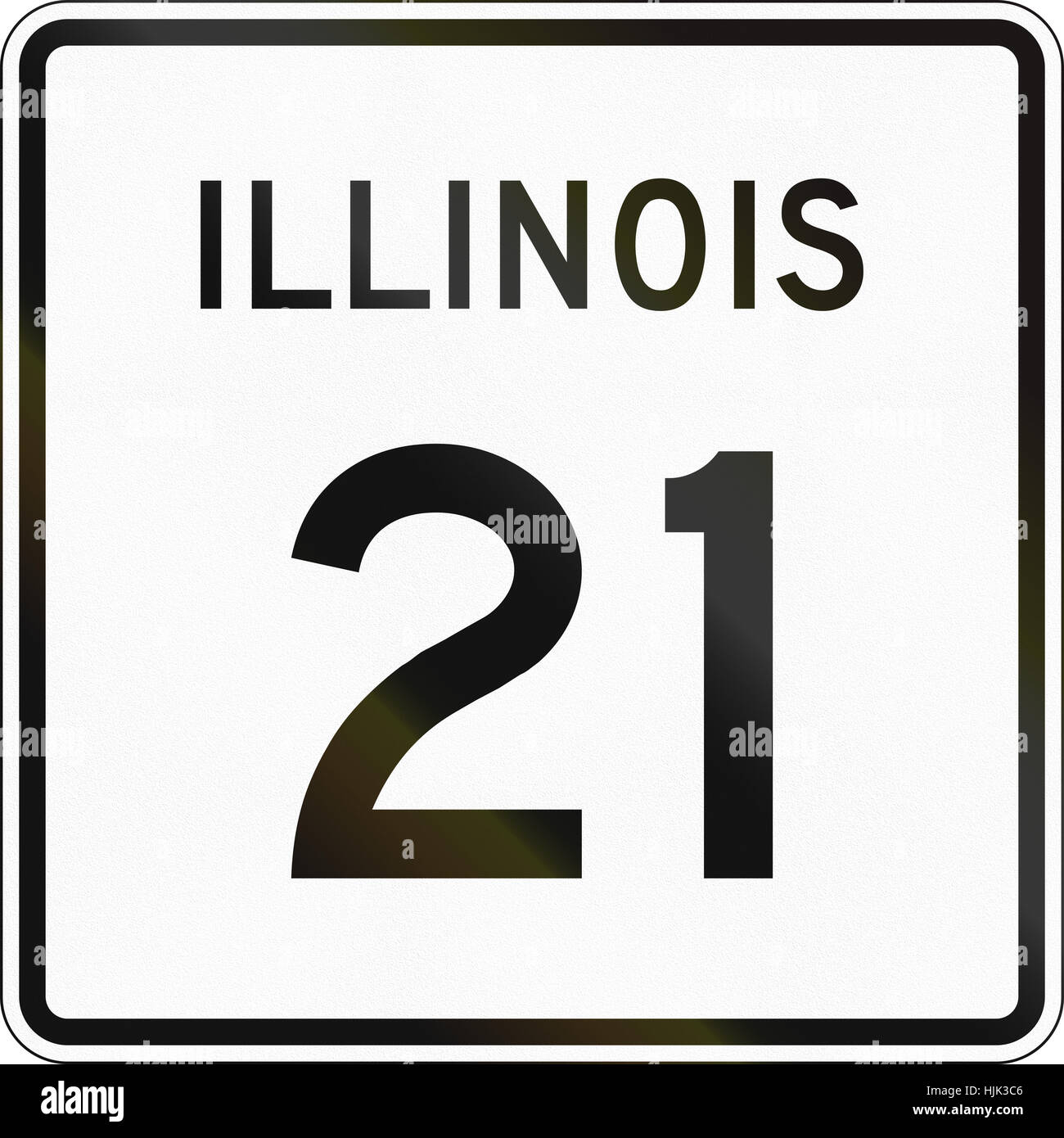 Illinois Route shield used in the United States Stock Photo - Alamy