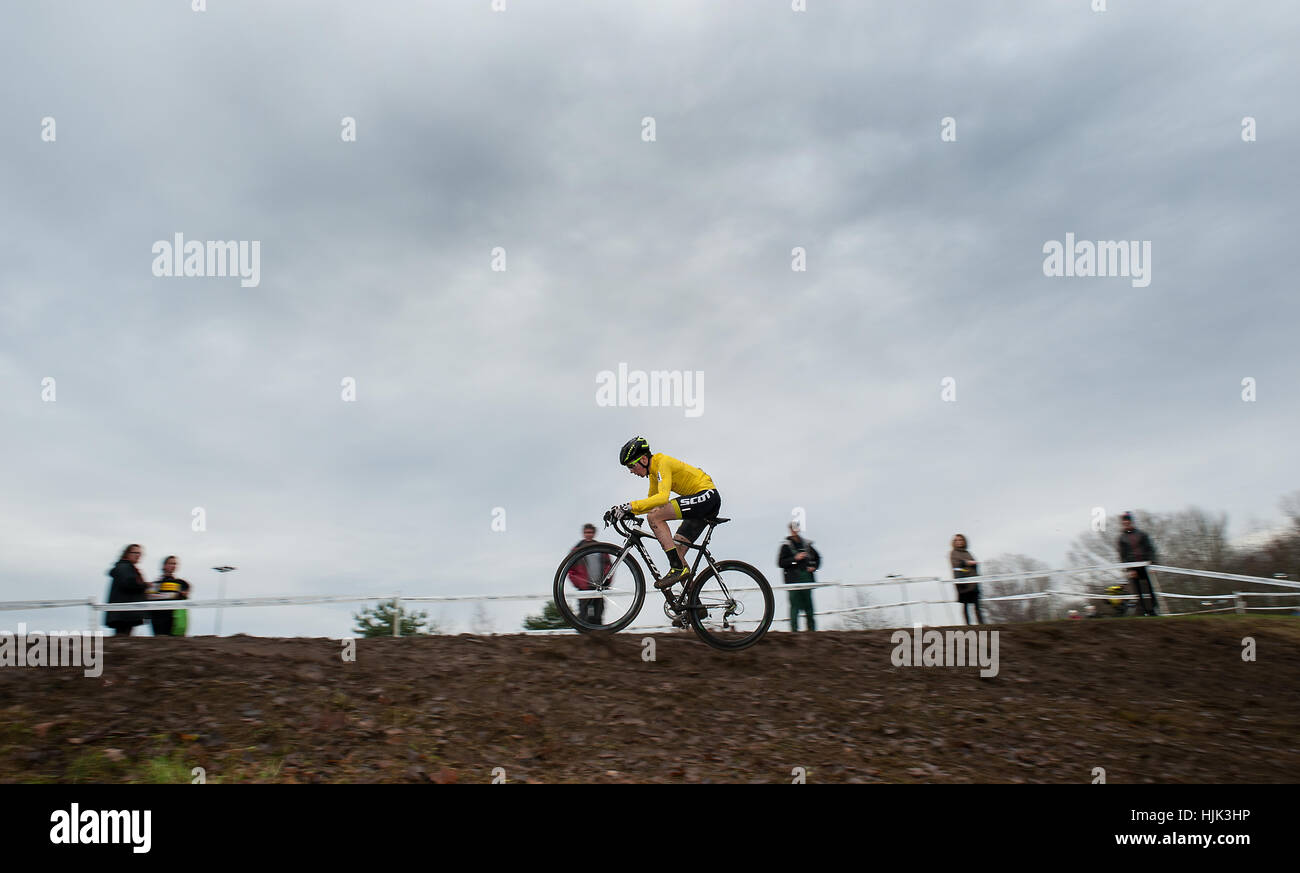 Charlie Craig National trophy Winner in Cyclocross Stock Photo - Alamy
