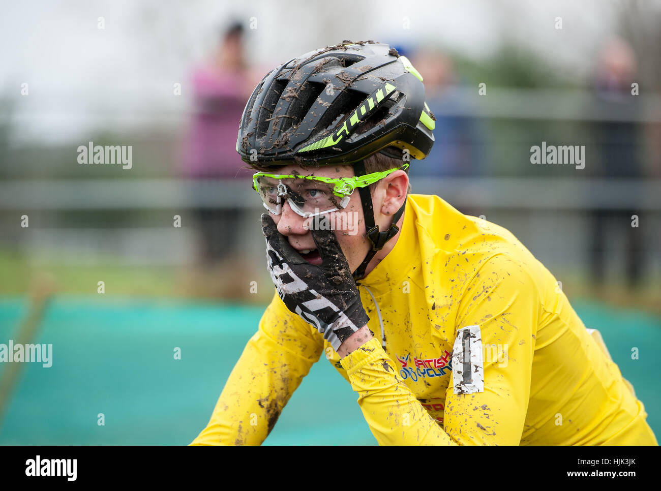 Charlie Craig National trophy Winner in Cyclocross Stock Photo - Alamy