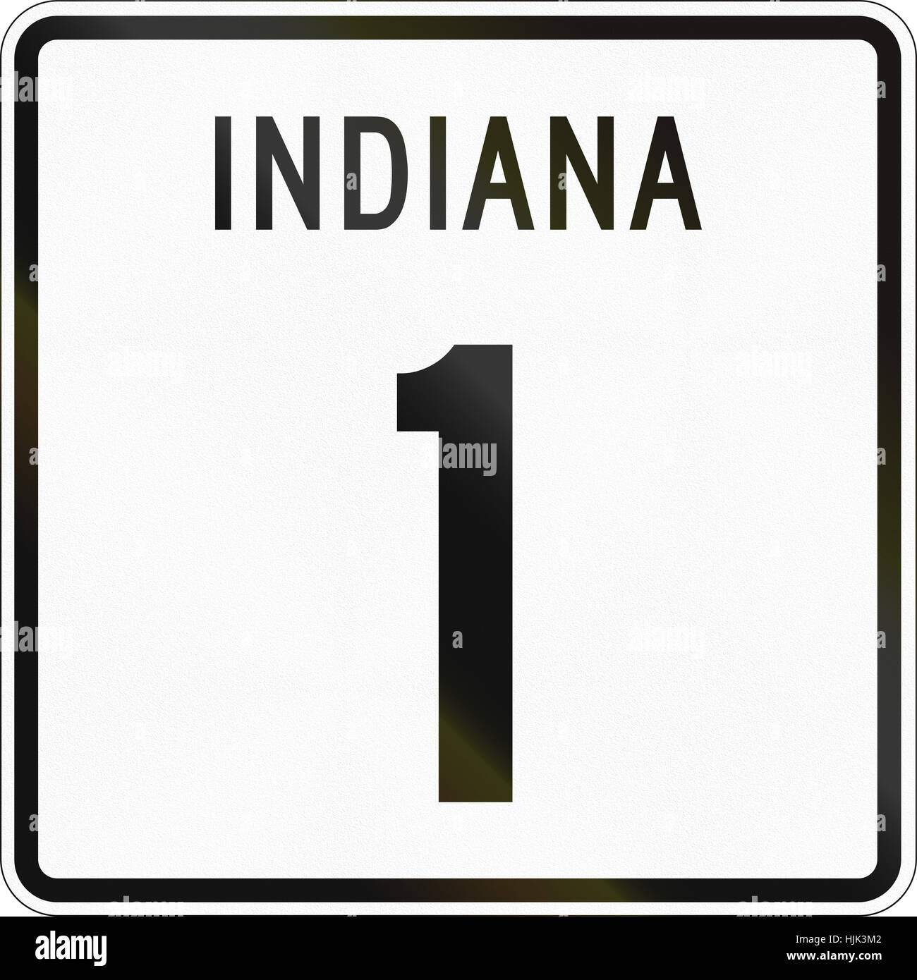 Indiana Route shield used in the United States Stock Photo - Alamy