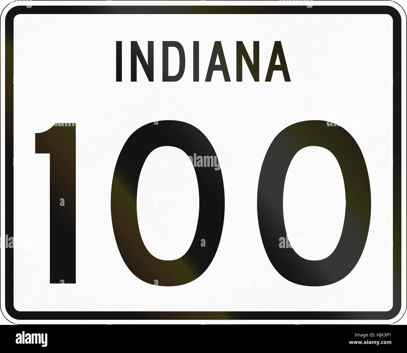 Indiana Route shield used in the United States Stock Photo - Alamy