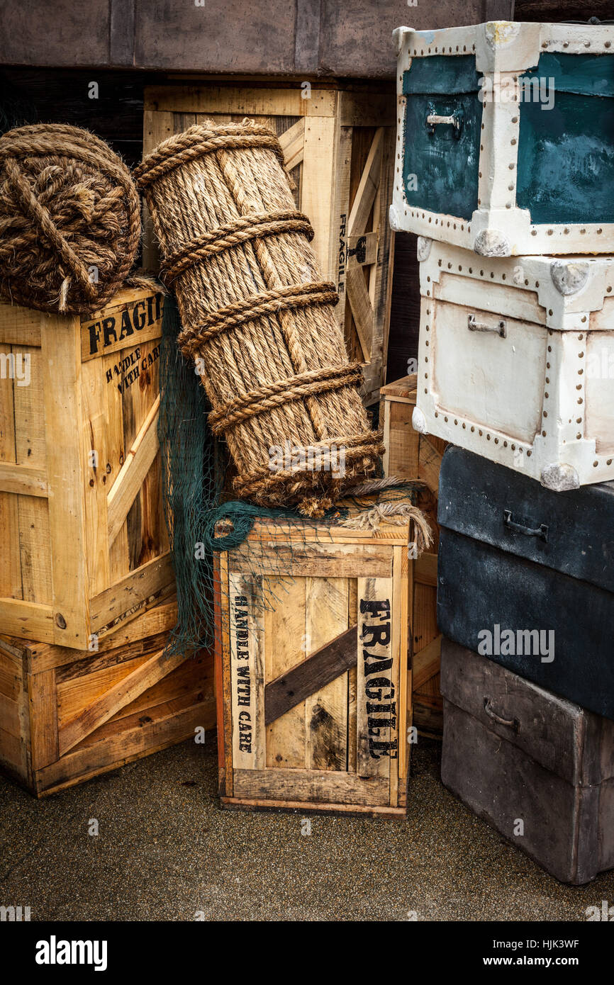 bag, retro, crates, baggage, things, sack, luggage, suitcase, object ...