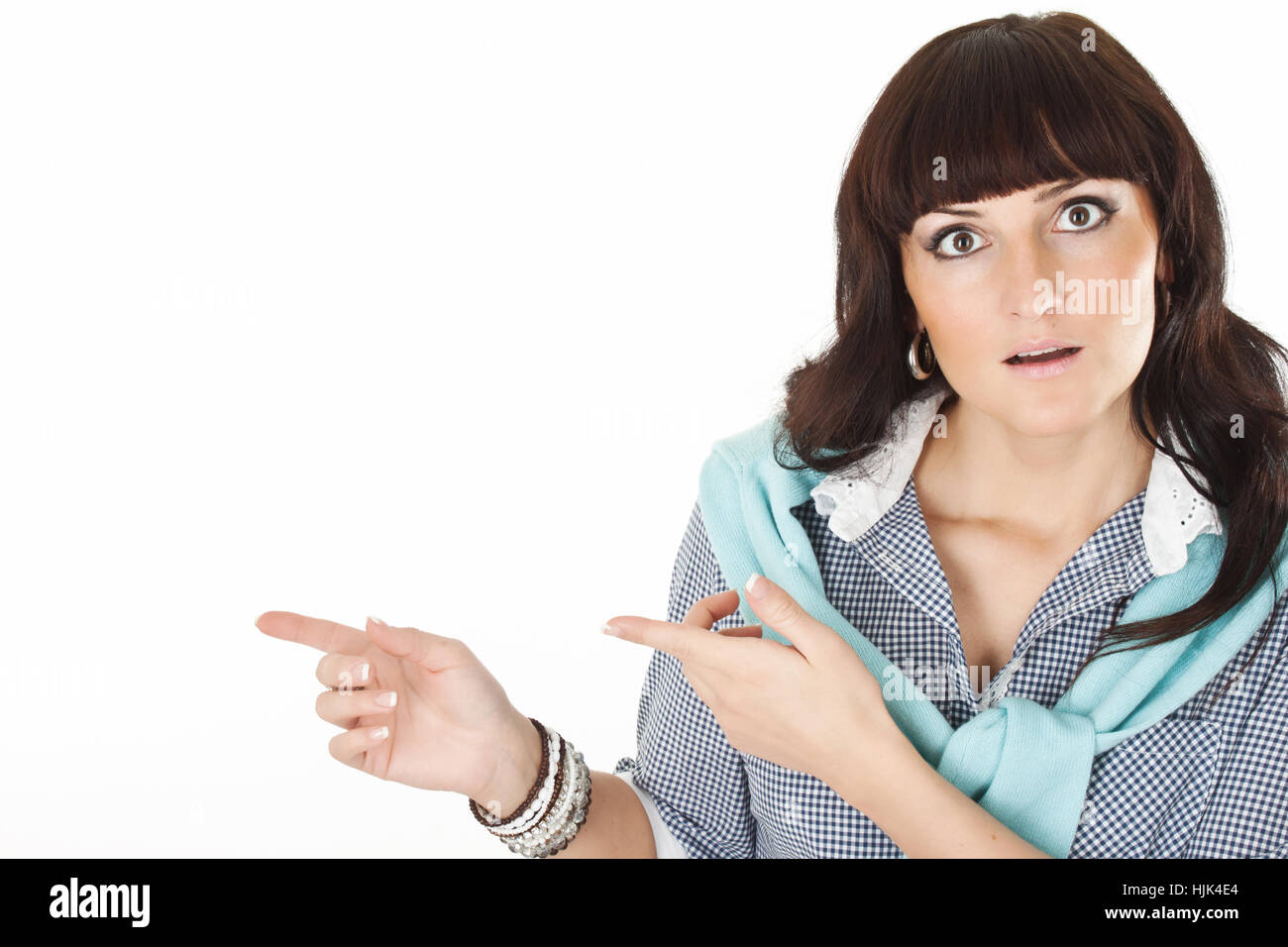 woman, present, indicate, show, presentation, portrait, shows ...