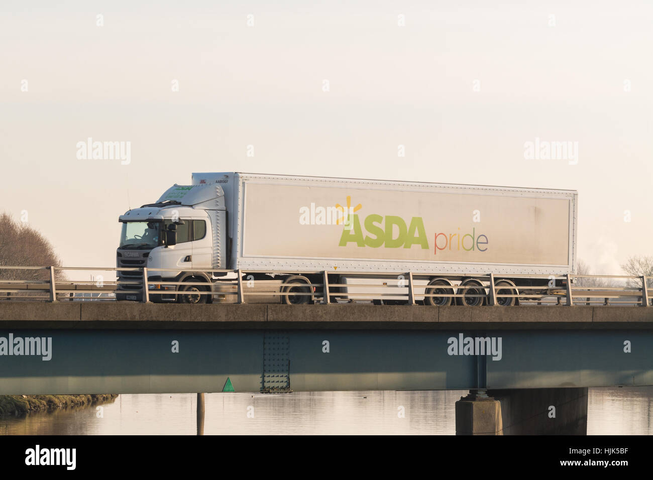 Asda distribution lorry advertising Asda pride in support of Pride ...