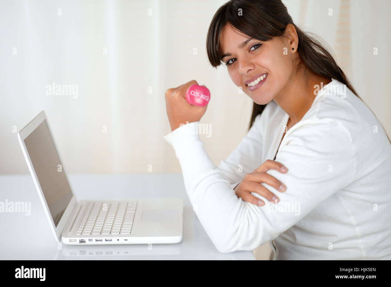 woman, laptop, notebook, computers, computer, laugh, laughs, laughing ...