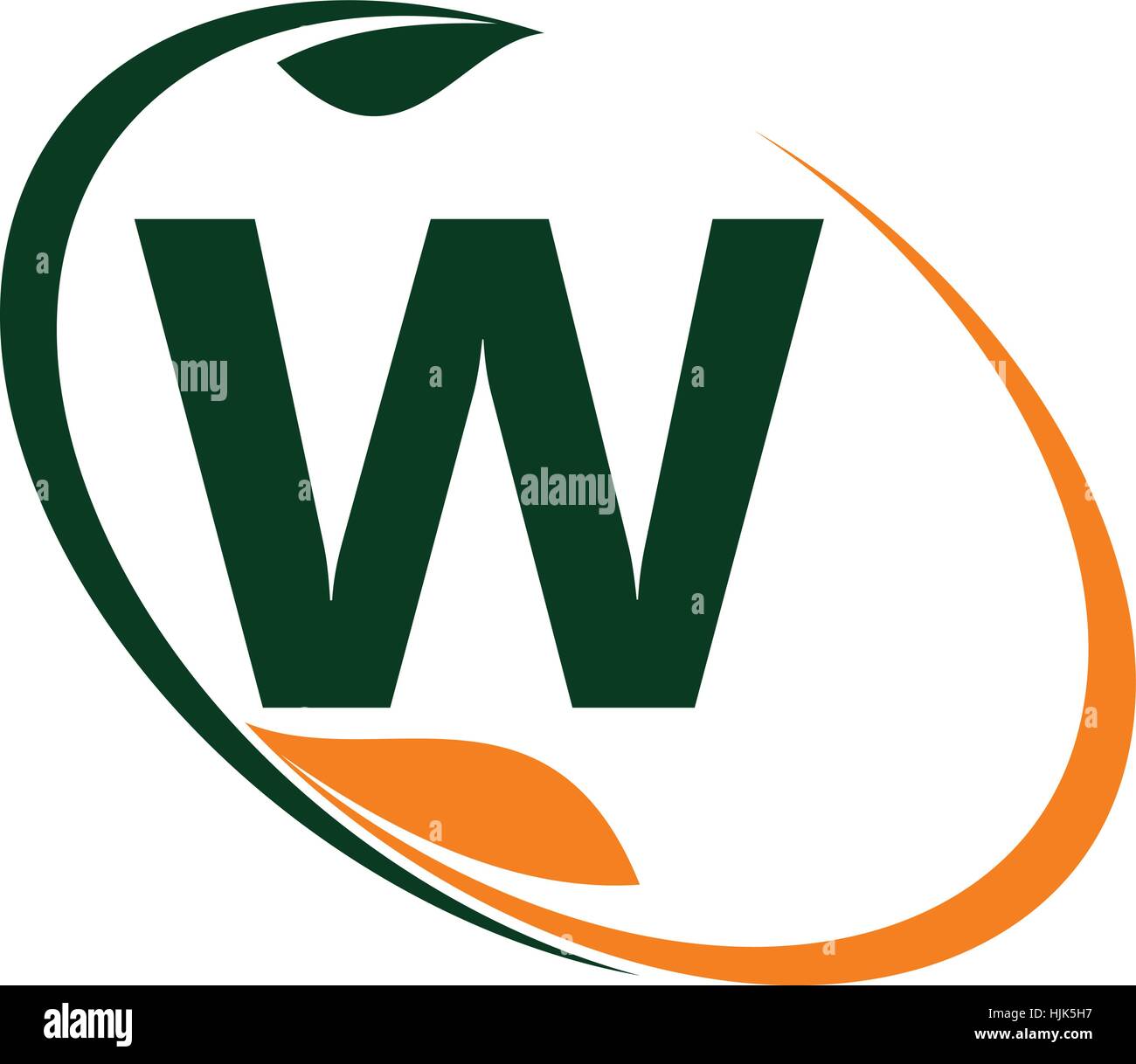 Letter w plant Stock Vector Images - Alamy