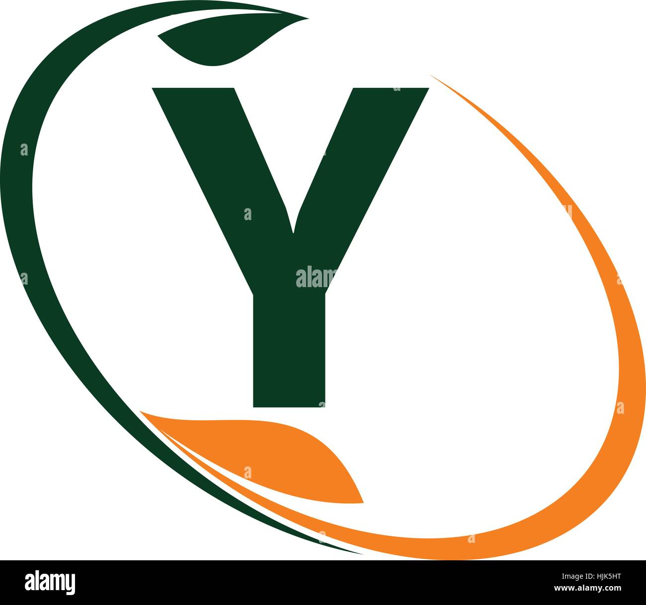Swoosh Leaf Letter Y Stock Vector Image & Art - Alamy