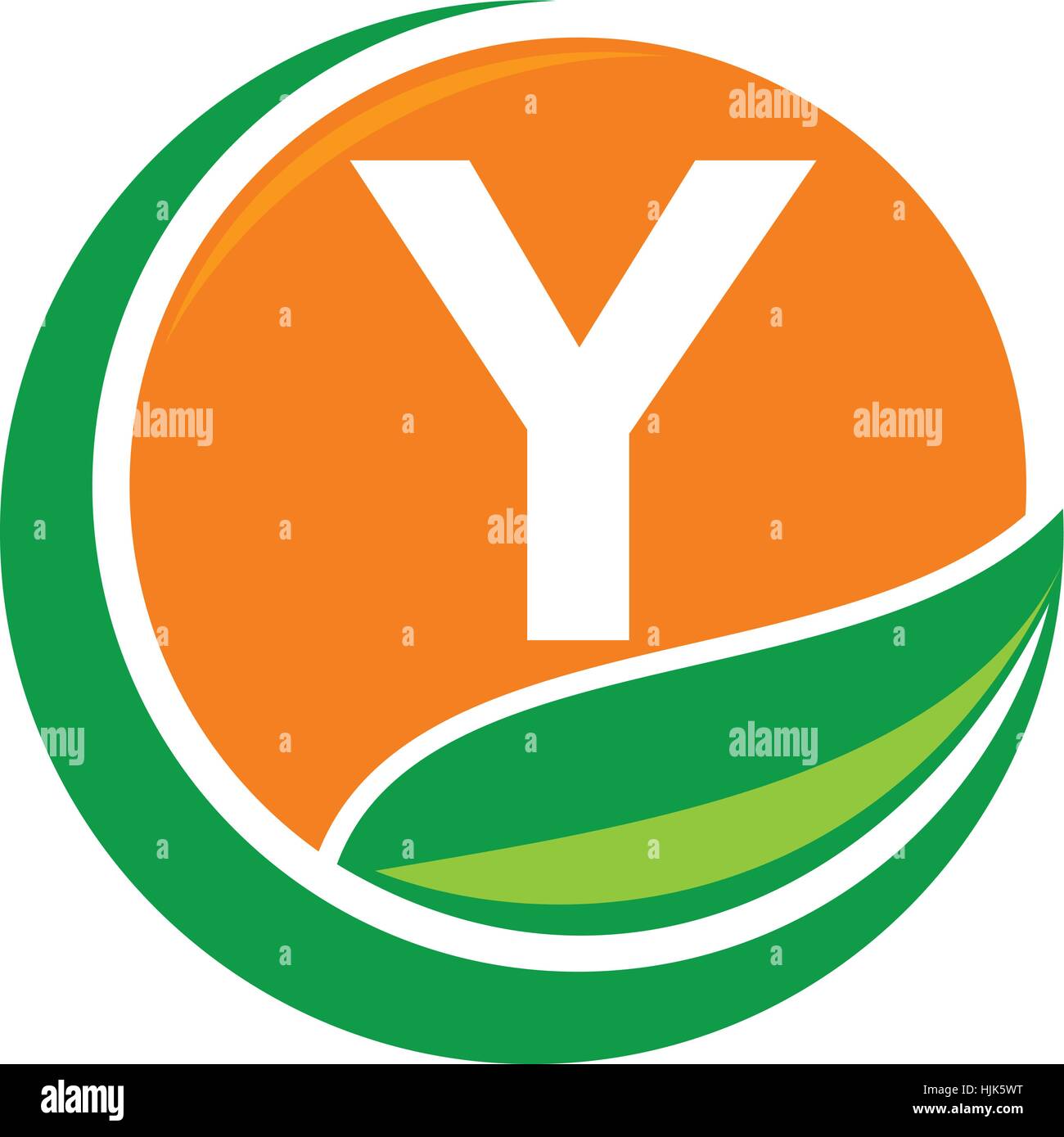 Swoosh Leaf Letter Y Stock Vector Image & Art - Alamy