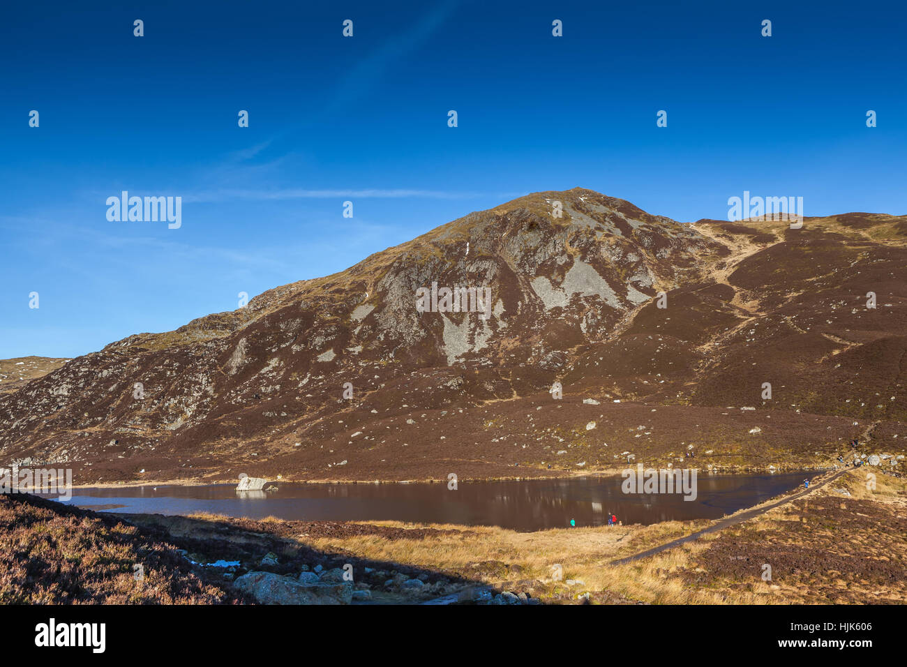 The mountain of Ben Vrackie near Pitlochry in Perthshire, Scotland, UK ...