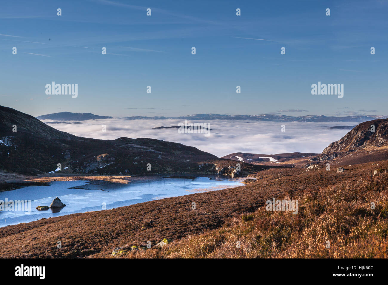 The mountain of Ben Vrackie near Pitlochry in Perthshire, Scotland, UK ...