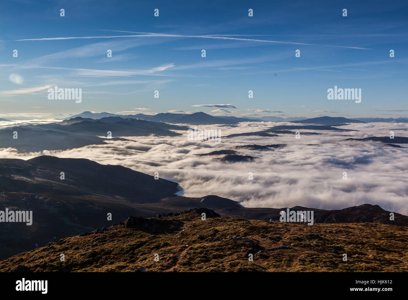 The mountain of Ben Vrackie near Pitlochry in Perthshire, Scotland, UK ...