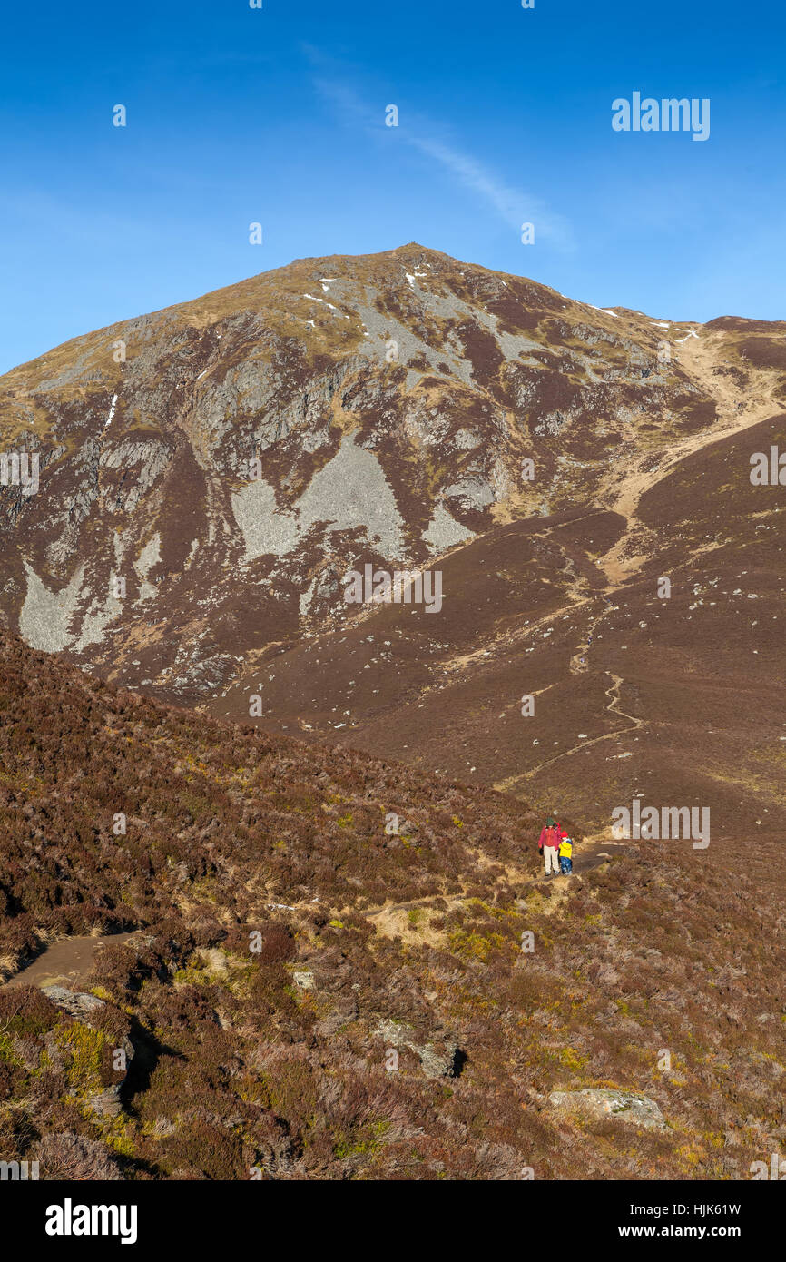 The mountain of Ben Vrackie near Pitlochry in Perthshire, Scotland, UK ...
