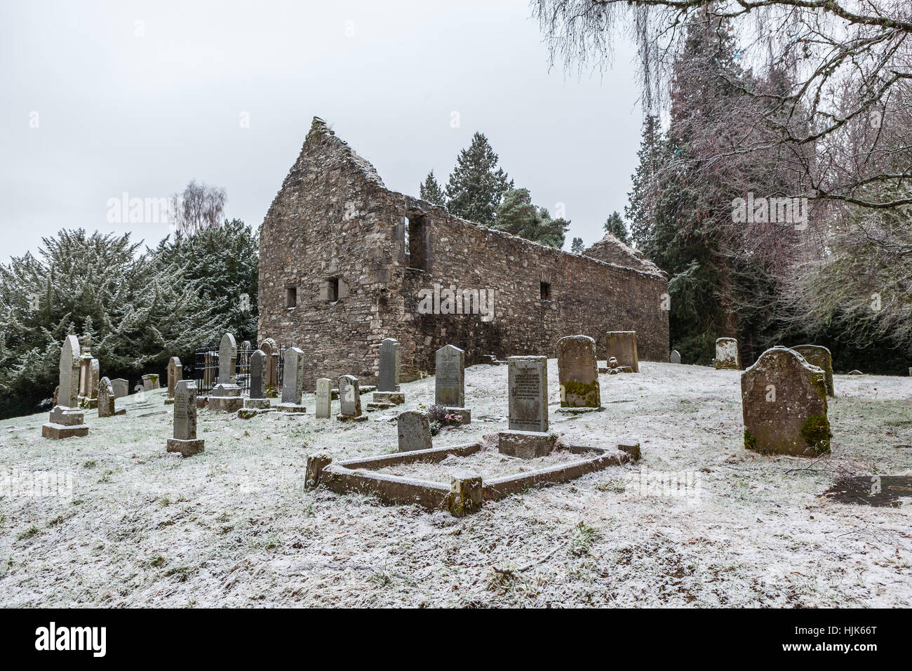 St Bride's Kirk ruin in the grounds of Blair Castle, Perthshire ...