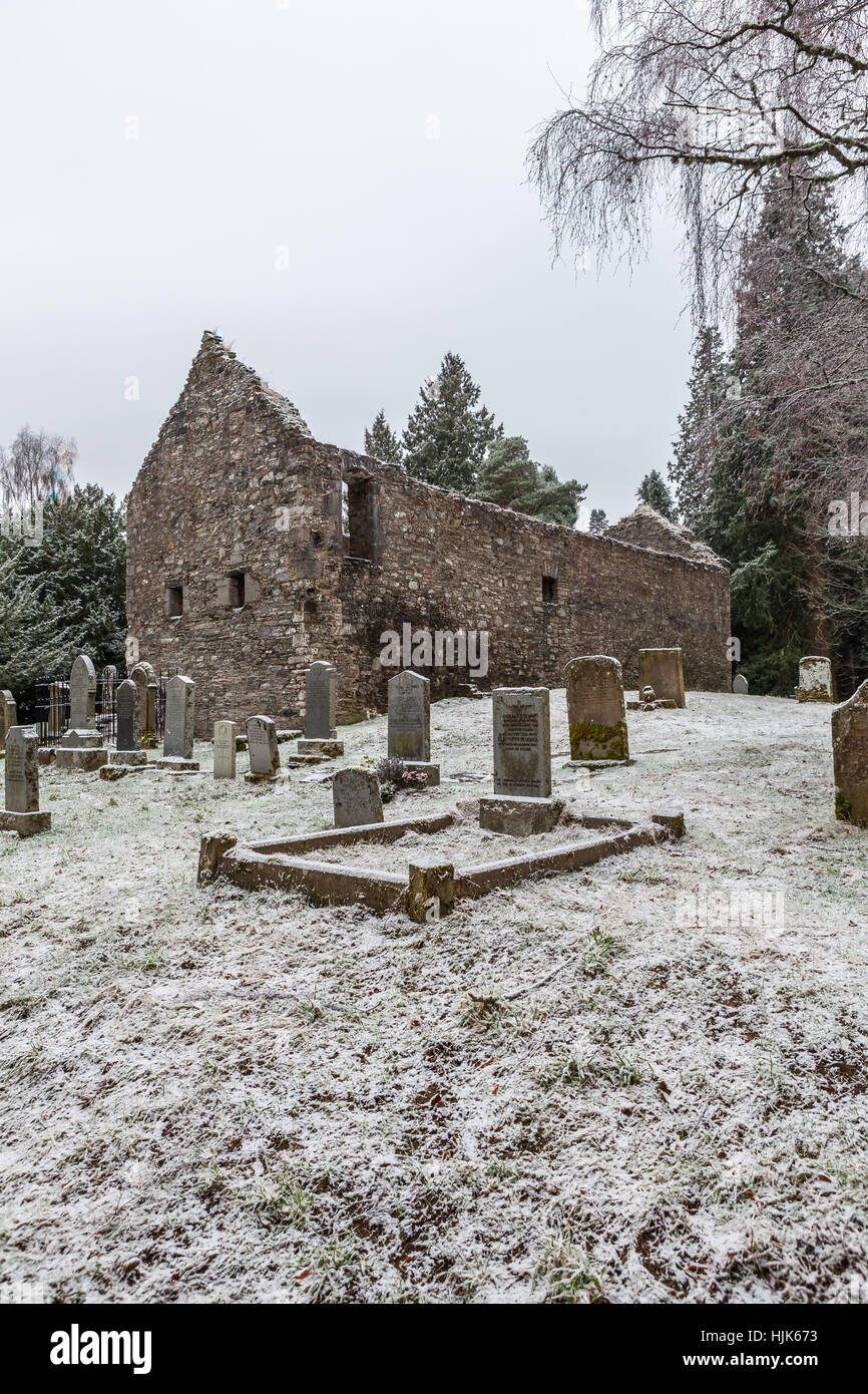St Bride's Kirk ruin in the grounds of Blair Castle, Perthshire ...