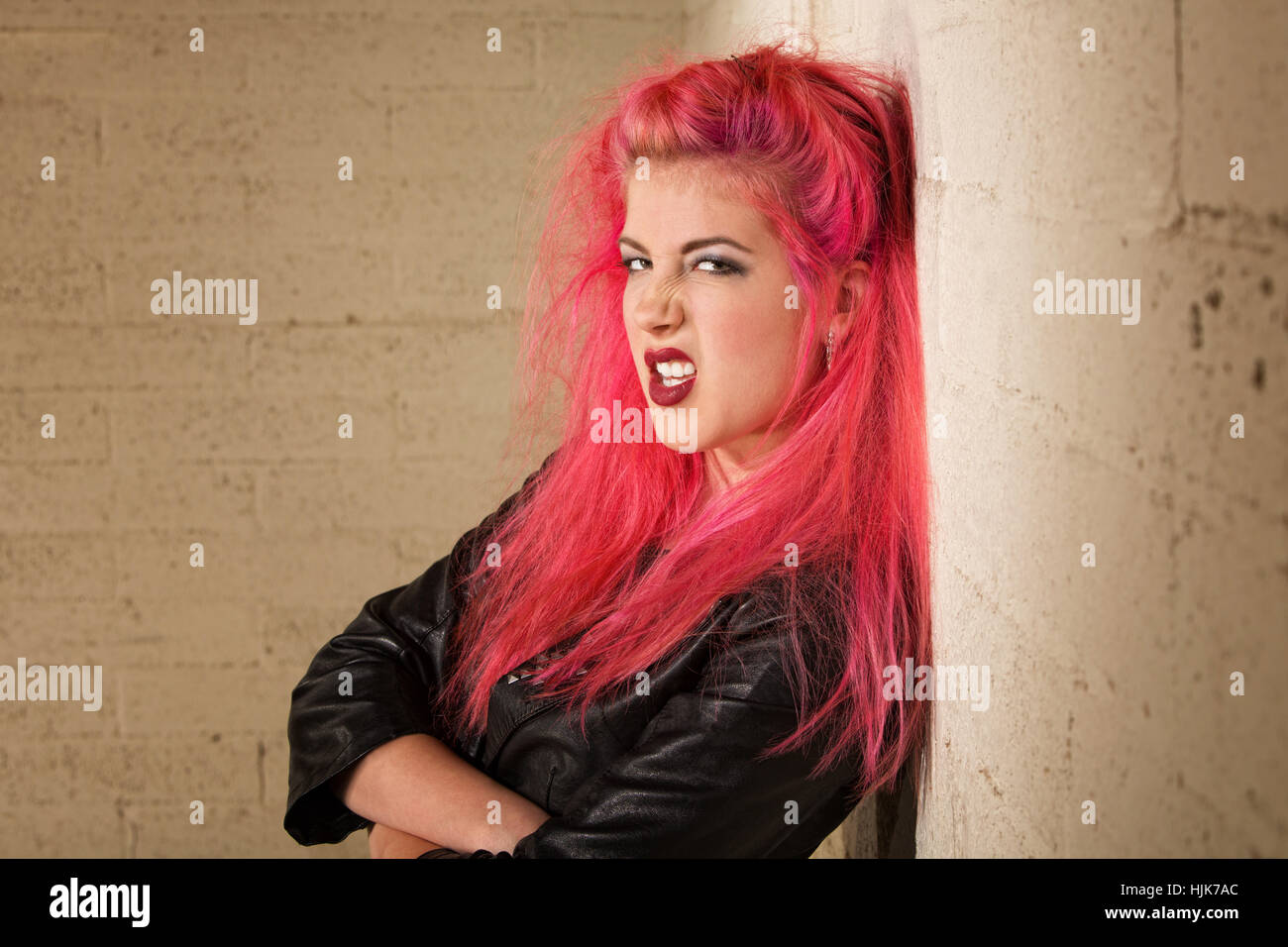 Woman sneering and angry hi-res stock photography and images - Alamy