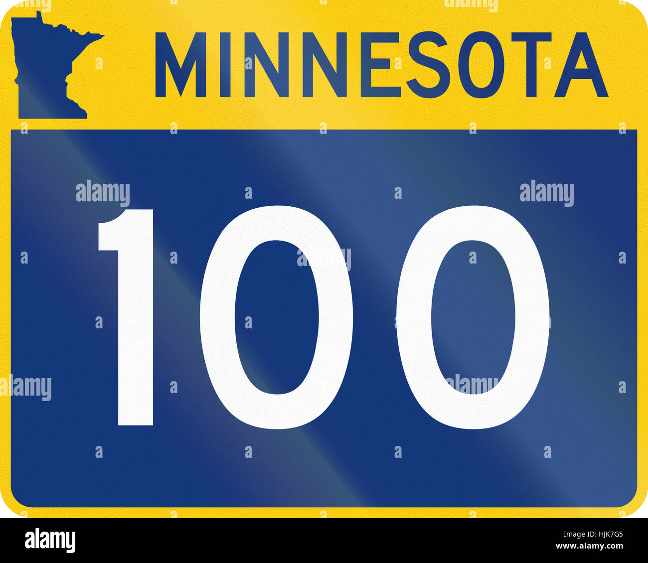 Minnesota State Highway route marker used in the US Stock Photo - Alamy