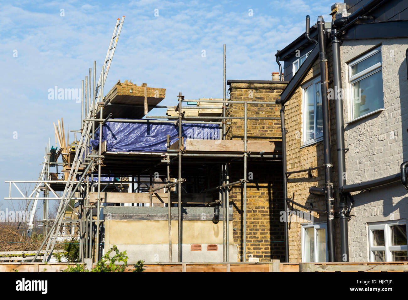 Scaffolding two new dormers dorm hi-res stock photography and images ...