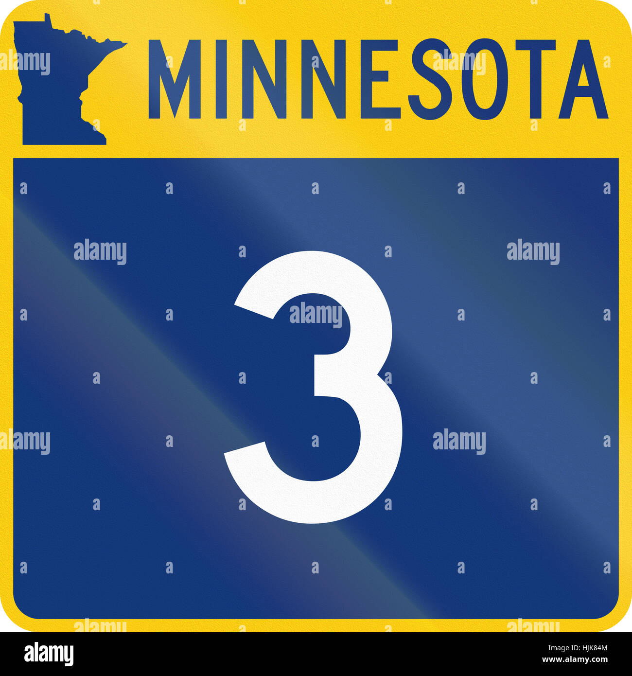 Minnesota State Highway route marker used in the US Stock Photo - Alamy