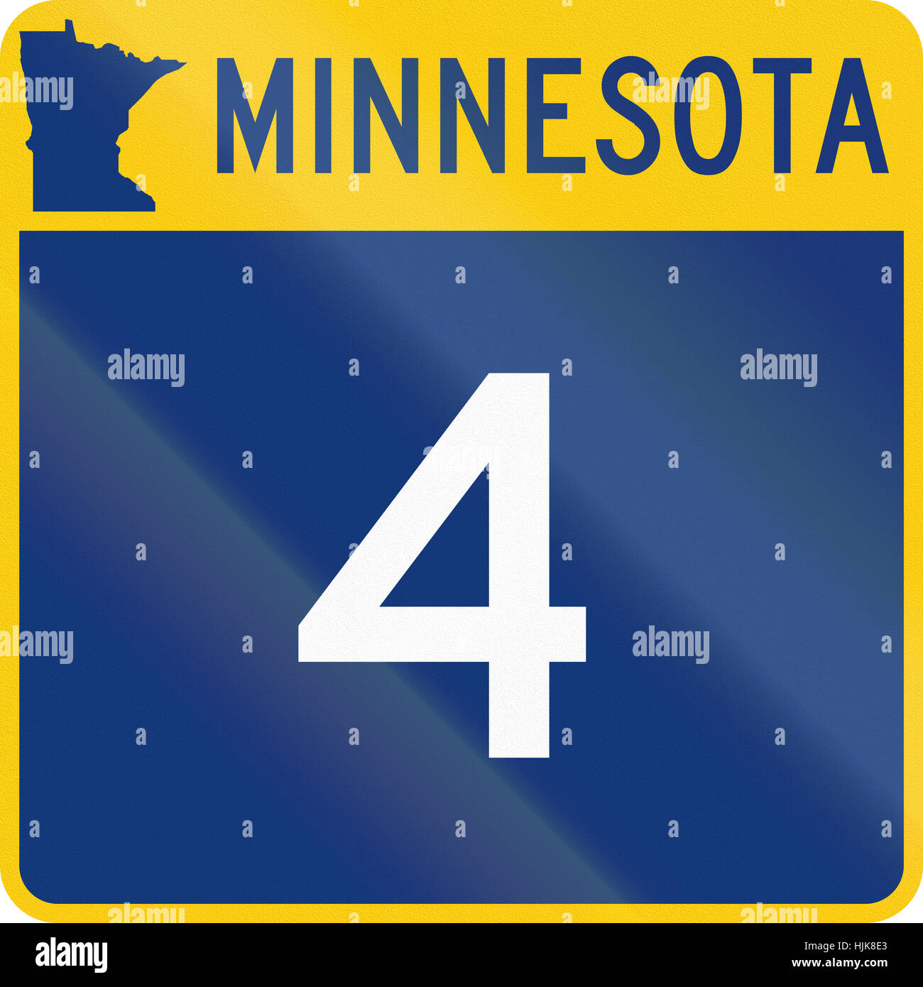 Minnesota State Highway route marker used in the US Stock Photo - Alamy