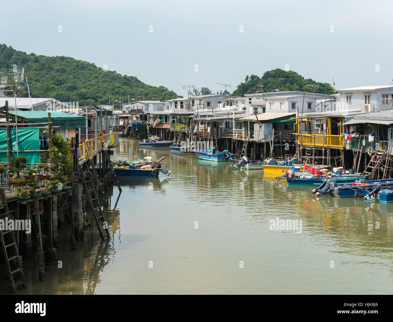 Tai O Fishing Village of Lantau Island in Hong Kong, China Stock Photo ...