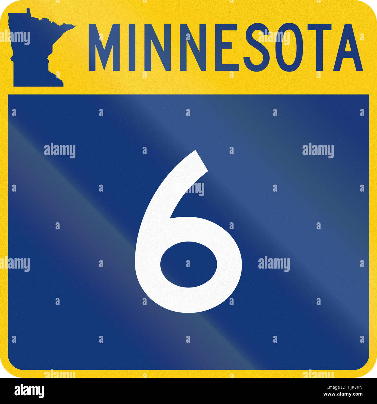 Minnesota State Highway route marker used in the US Stock Photo - Alamy