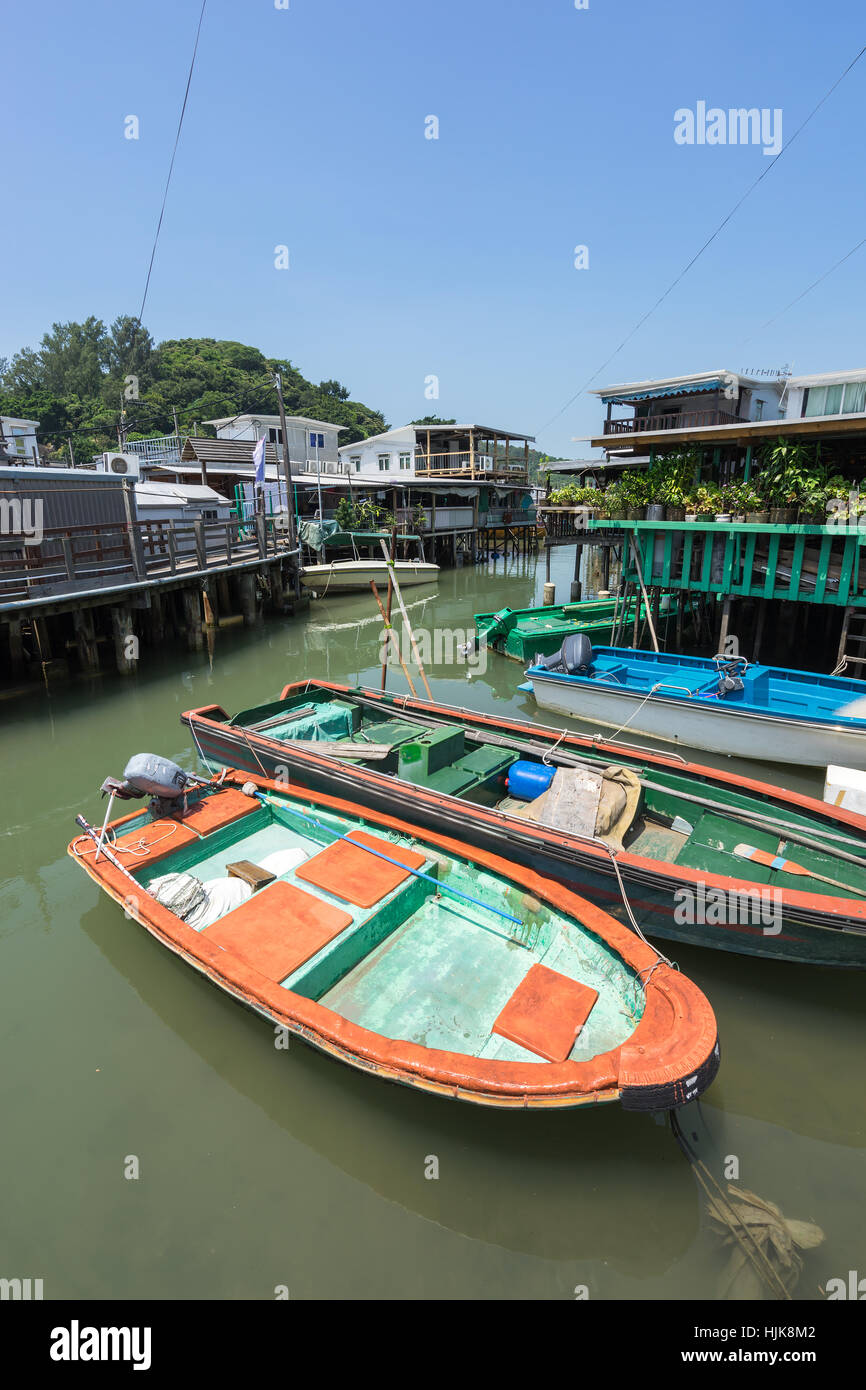 Tai O Fishing Village of Lantau Island in Hong Kong, China Stock Photo ...