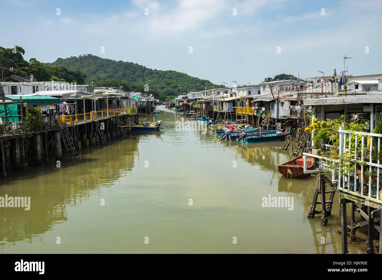 Tai O Fishing Village of Lantau Island in Hong Kong, China Stock Photo ...