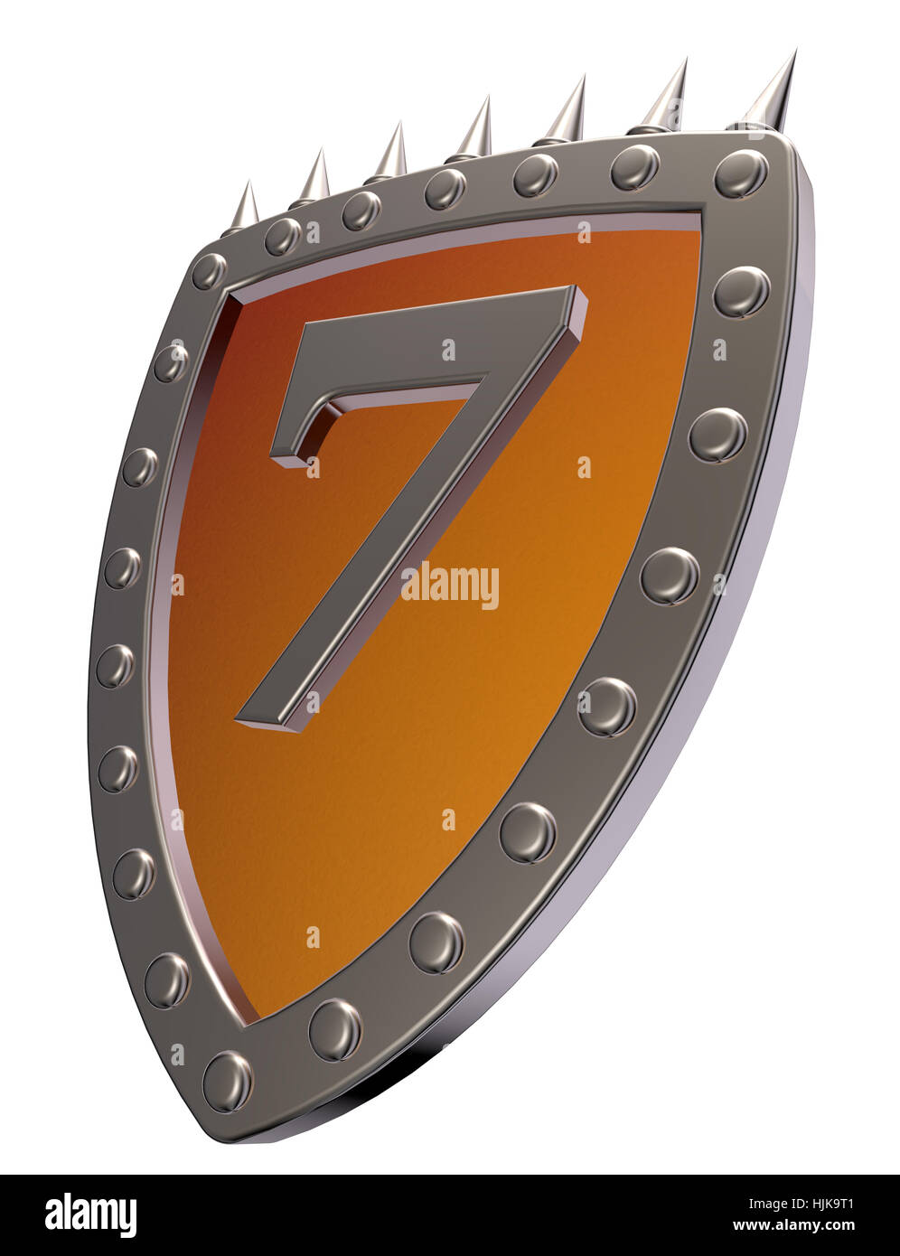 Number shield hi-res stock photography and images - Alamy