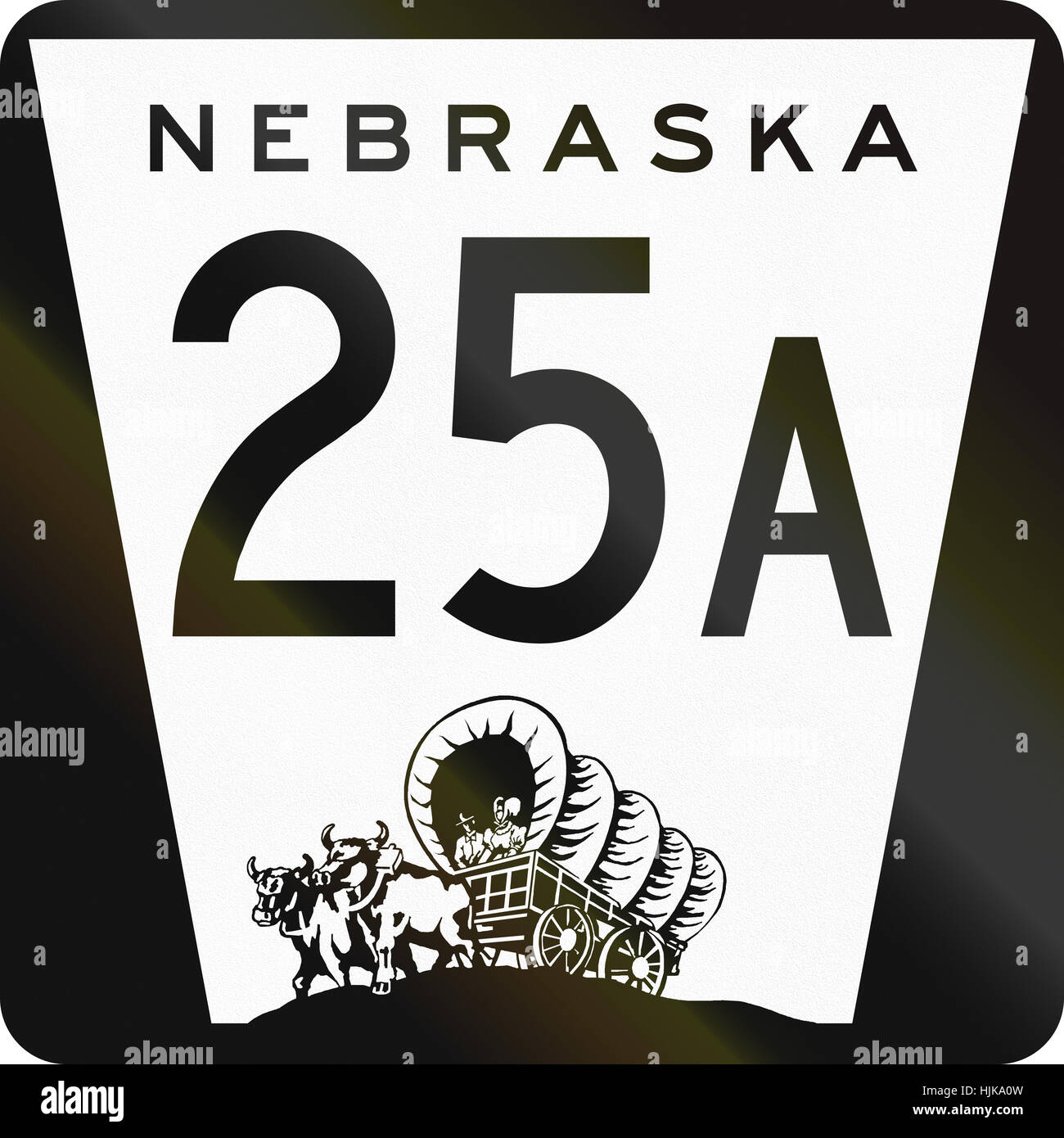 Nebraska Highway Route shield used in the US Stock Photo - Alamy