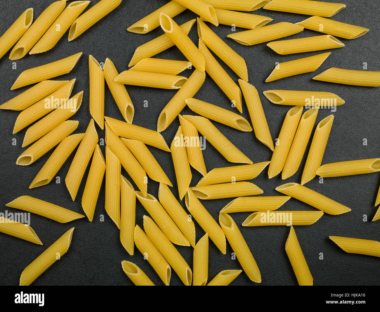 Italian Style Dried Penne Rigate Pasta Stock Photo - Alamy
