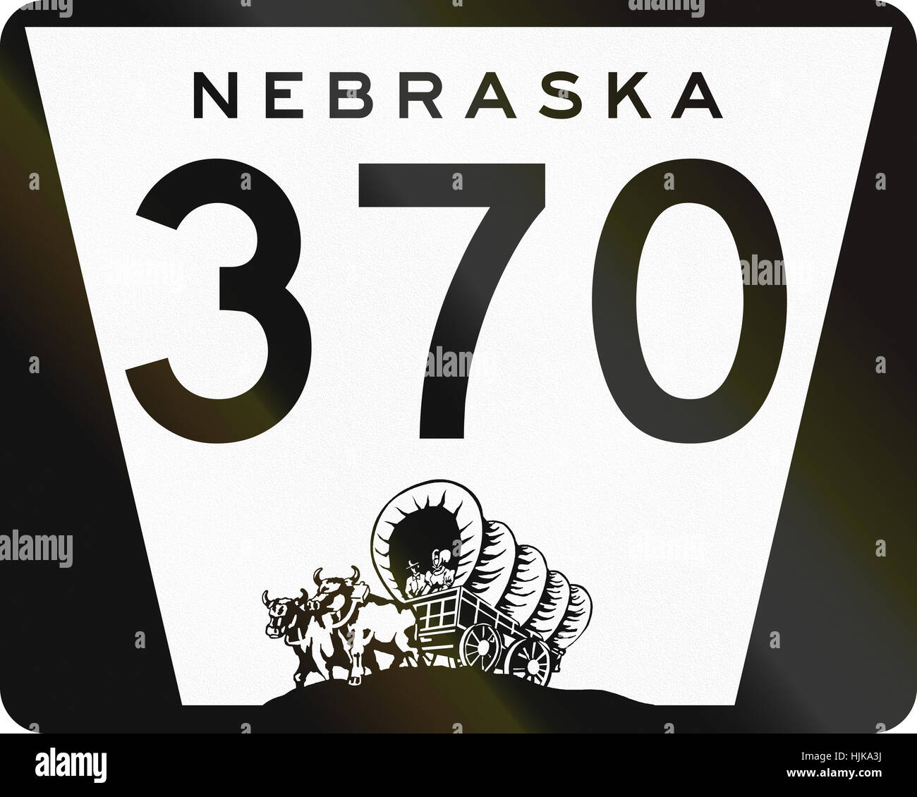 Nebraska Highway Route shield used in the US Stock Photo - Alamy