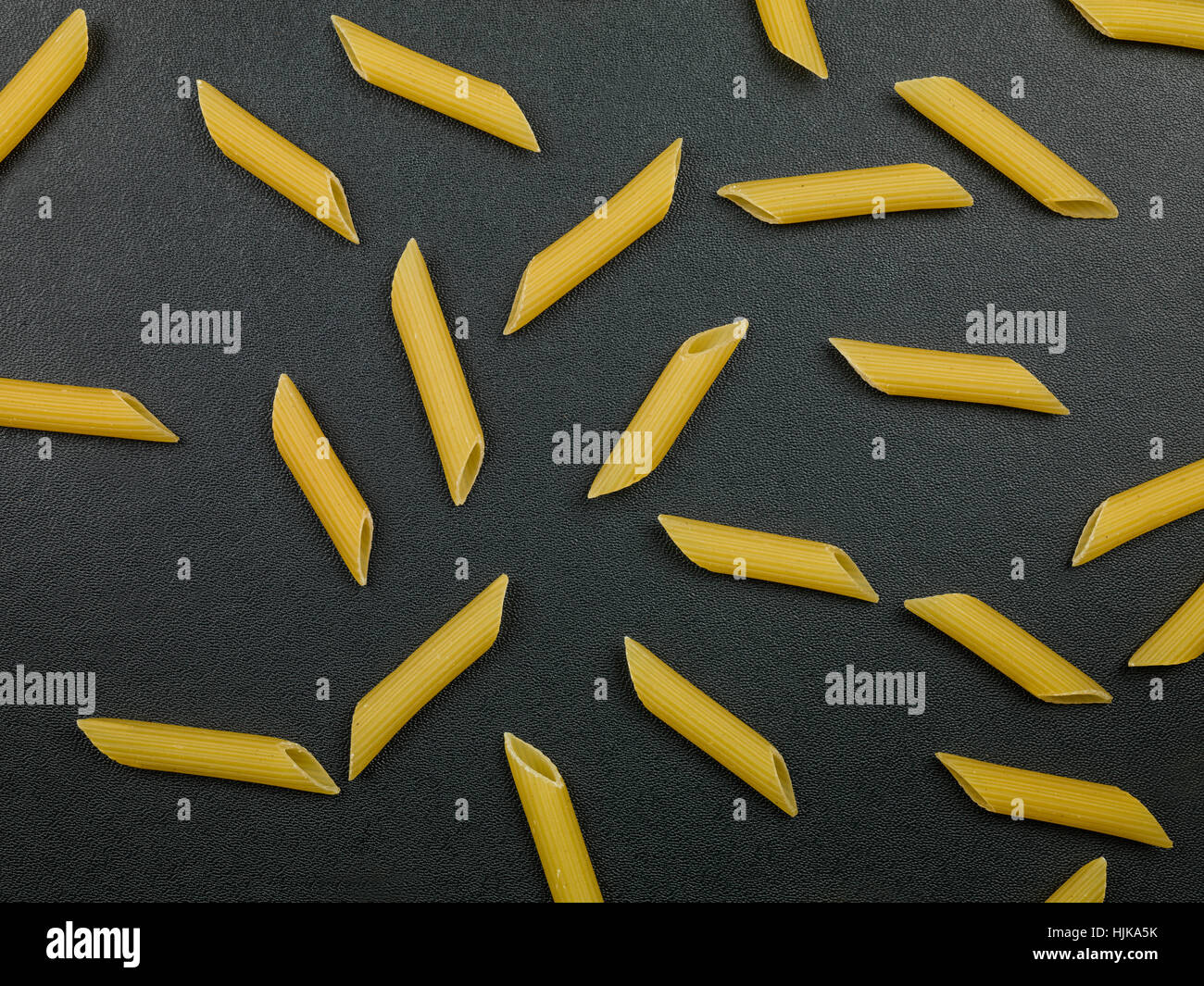 Italian Style Dried Penne Rigate Pasta Stock Photo - Alamy