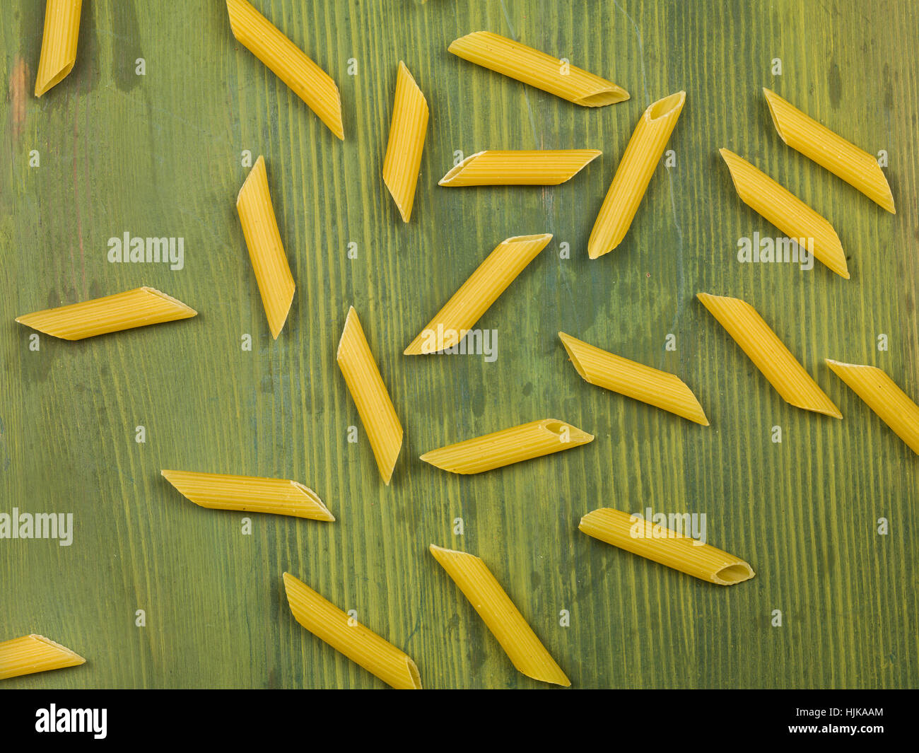 Italian Style Dried Penne Rigate Pasta Stock Photo - Alamy