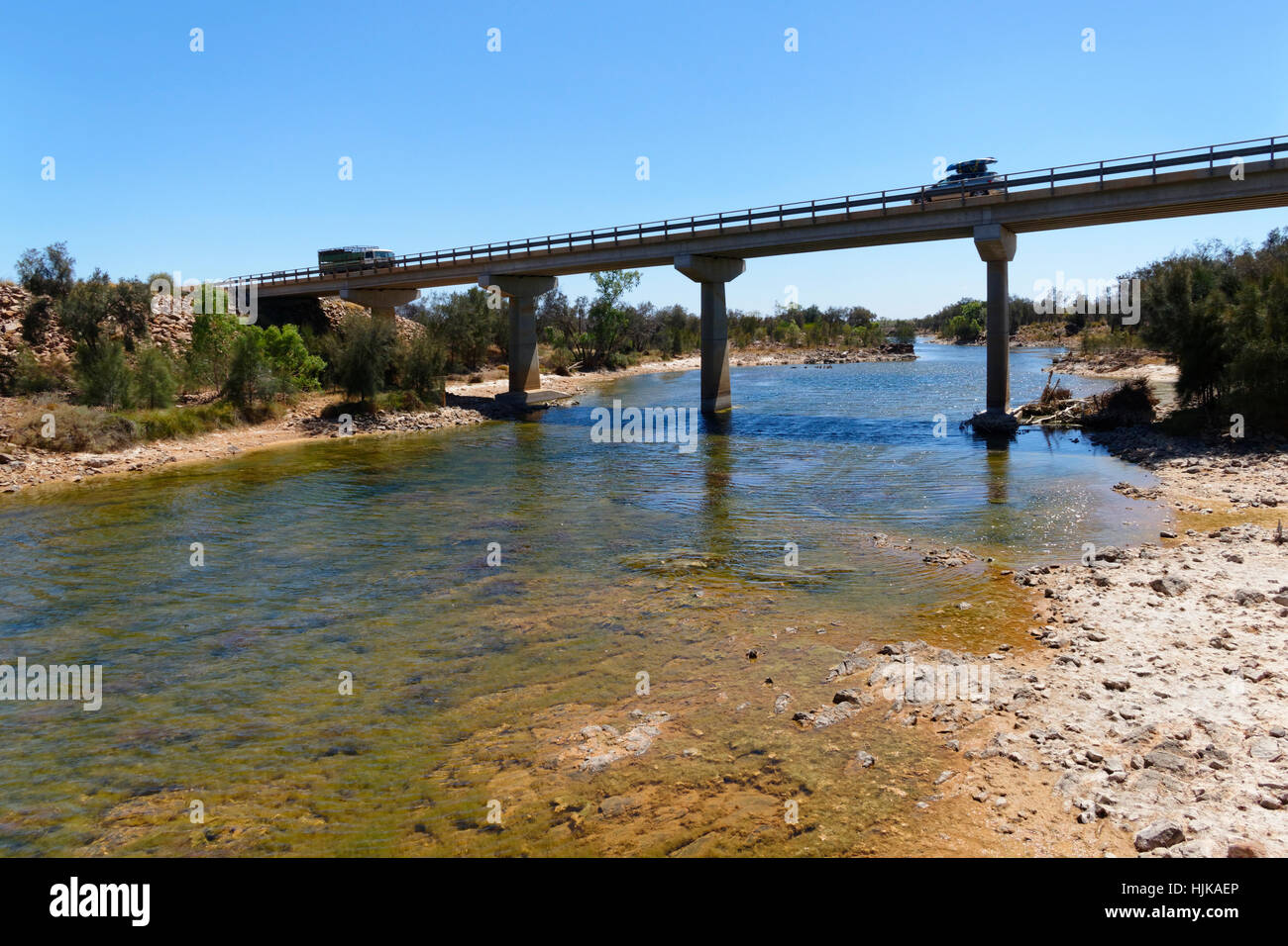 Galena traffic bridge over he Murchison River, Western Australia Stock ...