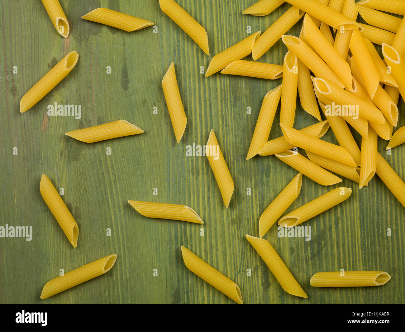 Italian Style Dried Penne Rigate Pasta Stock Photo - Alamy