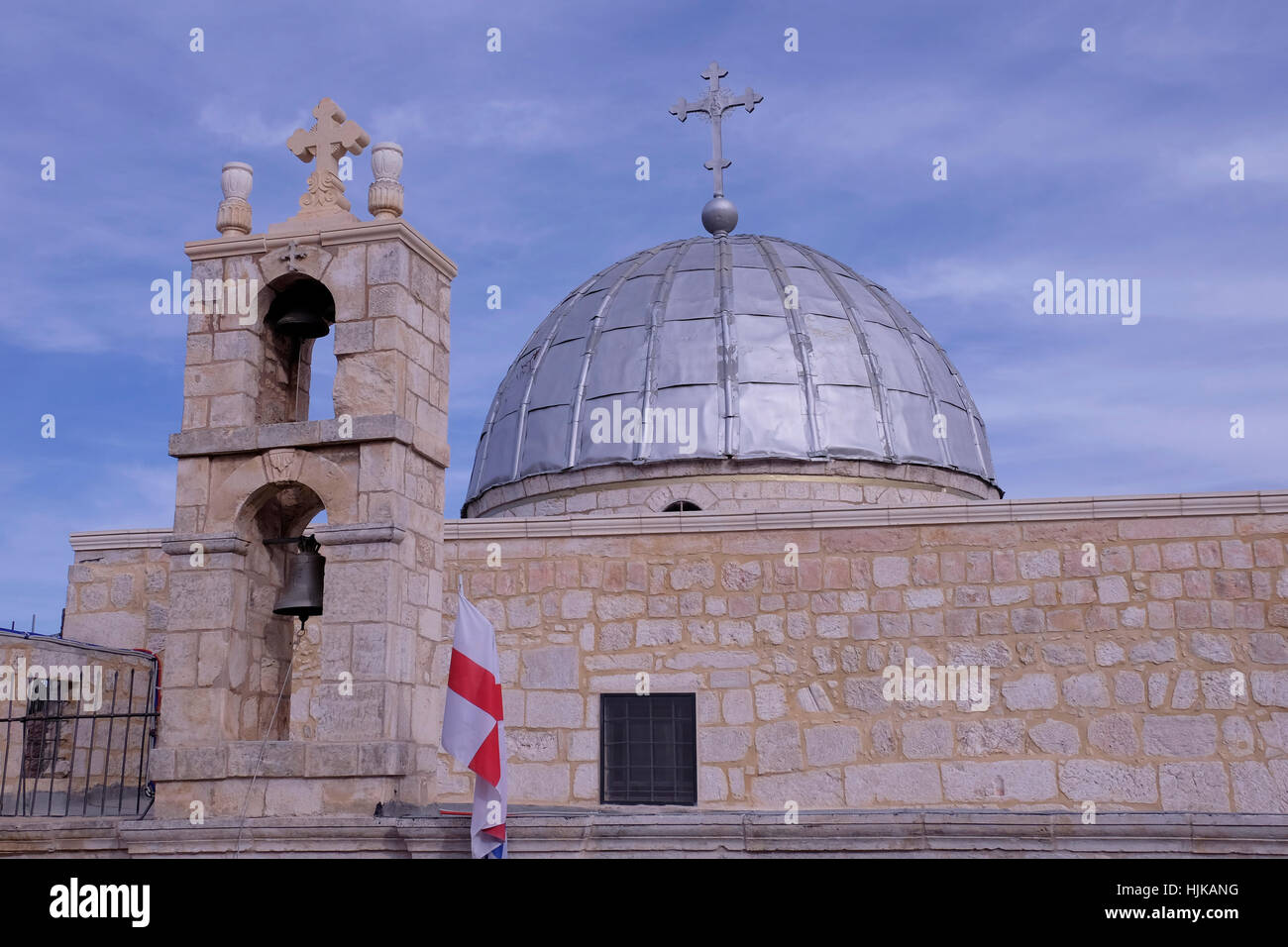 Exterior view of the Greek Orthodox Church and Monastery of Saint John ...