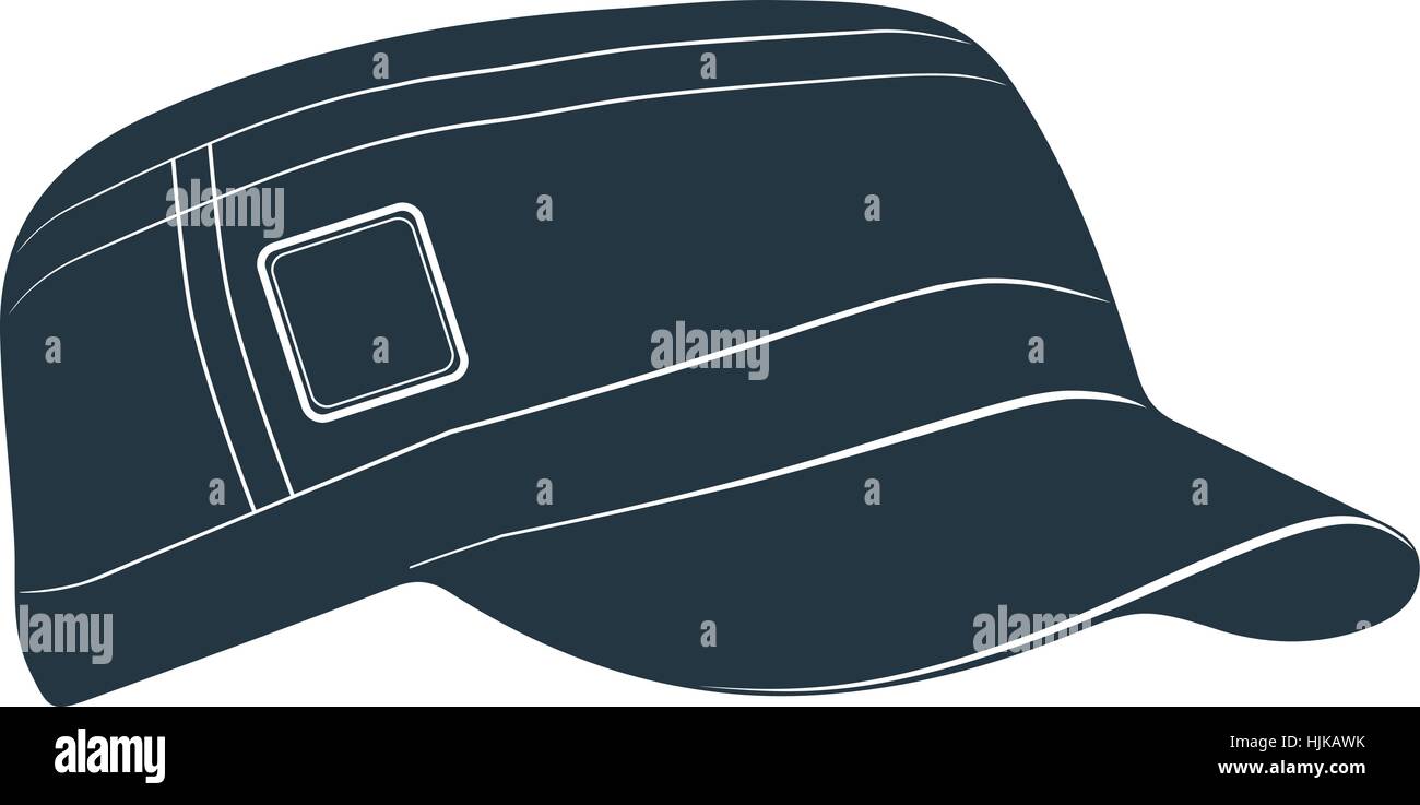 A cap with a visor for protection from the sun. Vector illustration ...