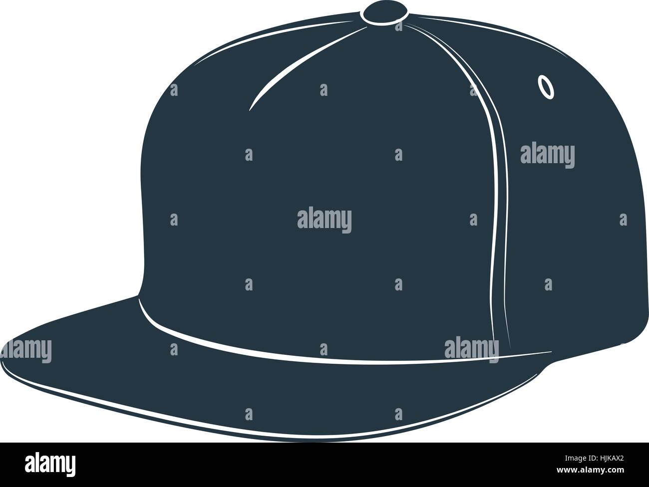 A cap with a visor for protection from the sun. Vector illustration ...