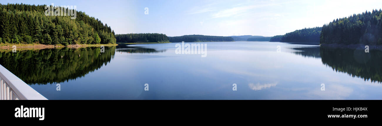 mirroring, spring, saxony, erz-mountains, sight, view, outlook ...