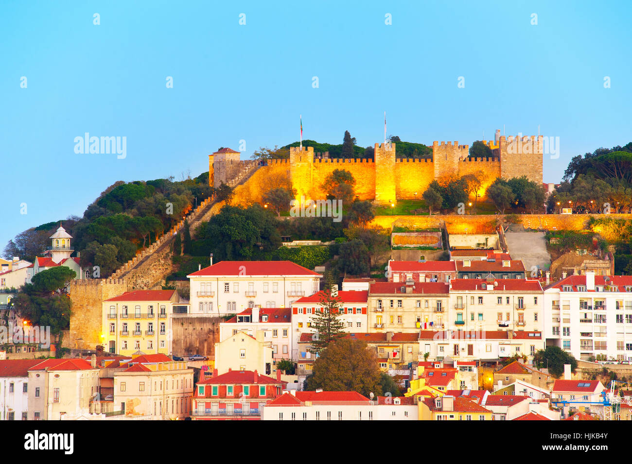 Lisbon top view hi-res stock photography and images - Alamy