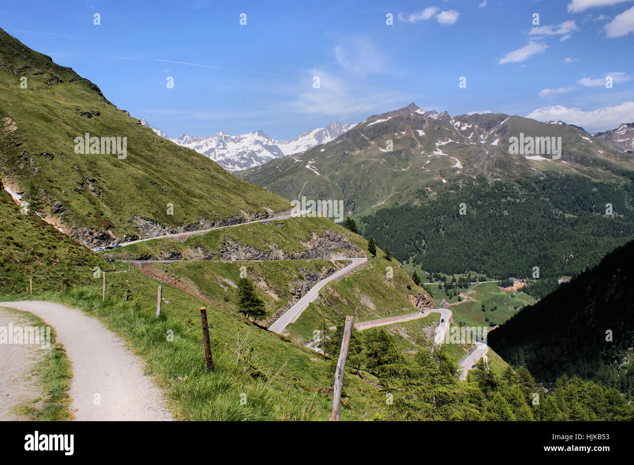pass road in south tyrol Stock Photo - Alamy