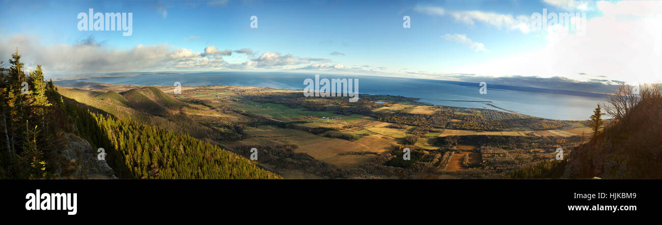 field, cliff, panoramic, salt water, sea, ocean, water, mountain ...