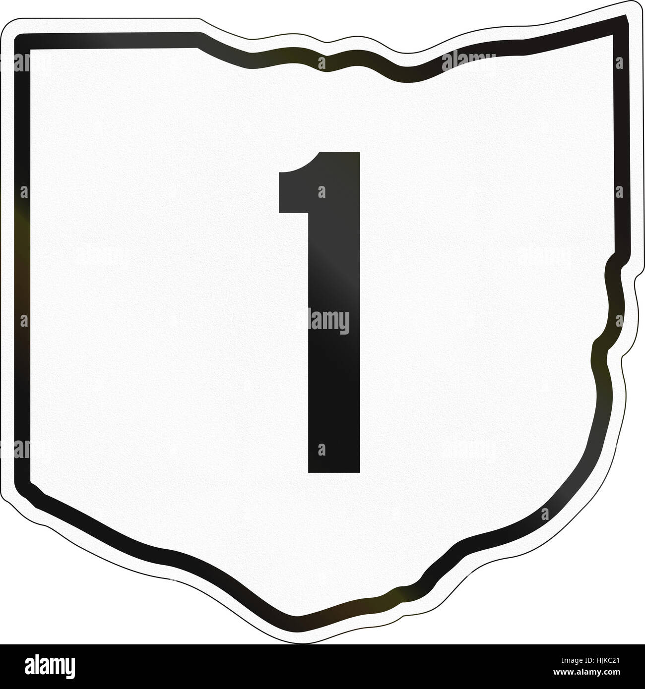 Us highway shield shape hi-res stock photography and images - Alamy