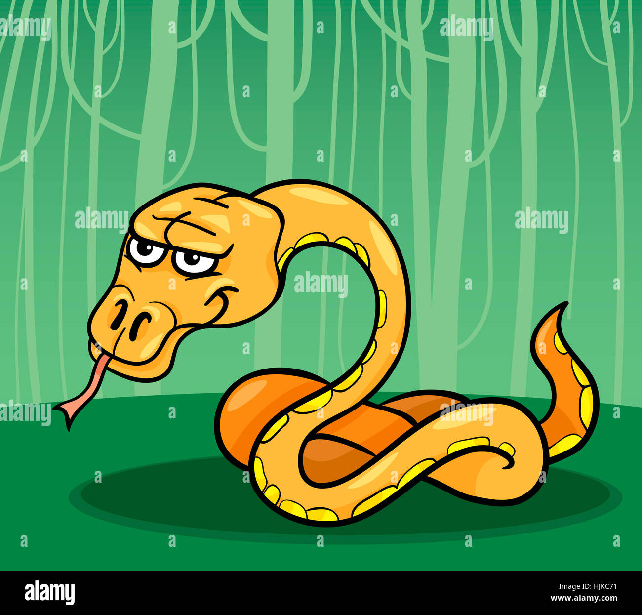 animal, zoo, jungle, illustration, wildlife, snake, cartoon, nature ...