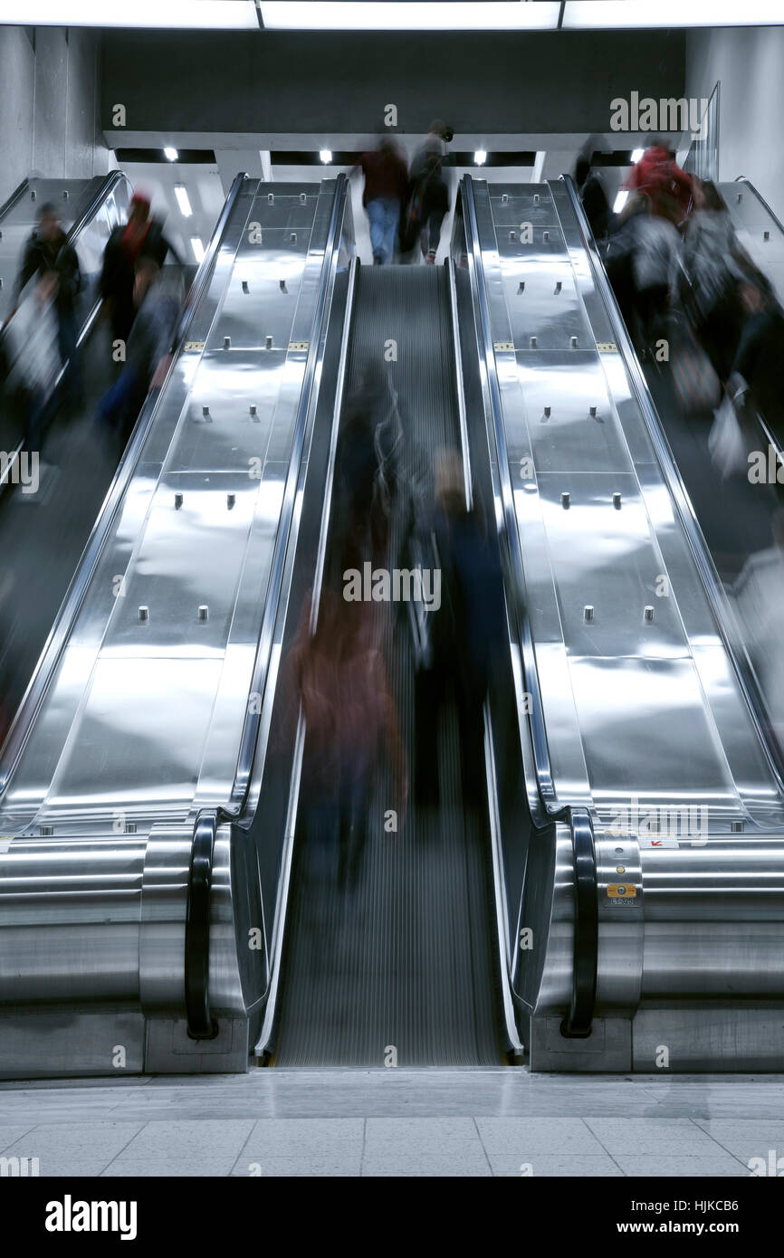 Long stairs steps escalator hi-res stock photography and images - Alamy