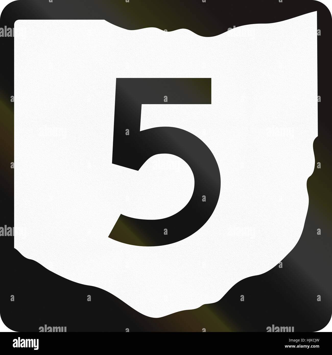 Ohio Highway Route shield used in the US Stock Photo - Alamy