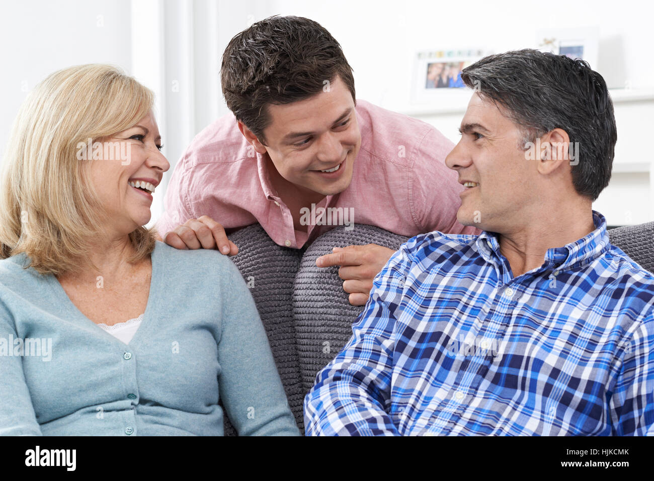 Family adult home hi-res stock photography and images - Alamy