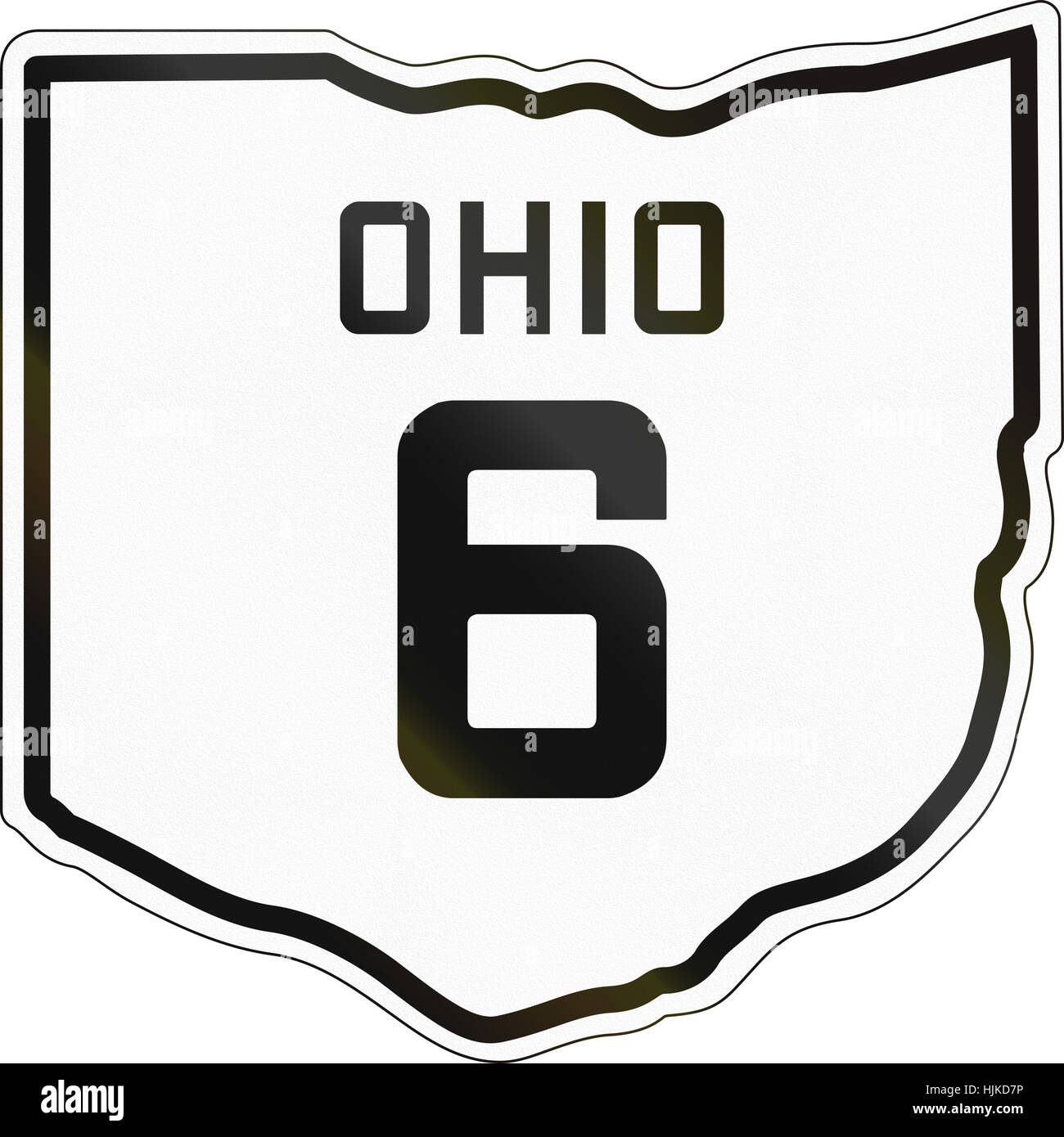 Historic Ohio Highway Route shield from 1927 used in the US Stock Photo ...