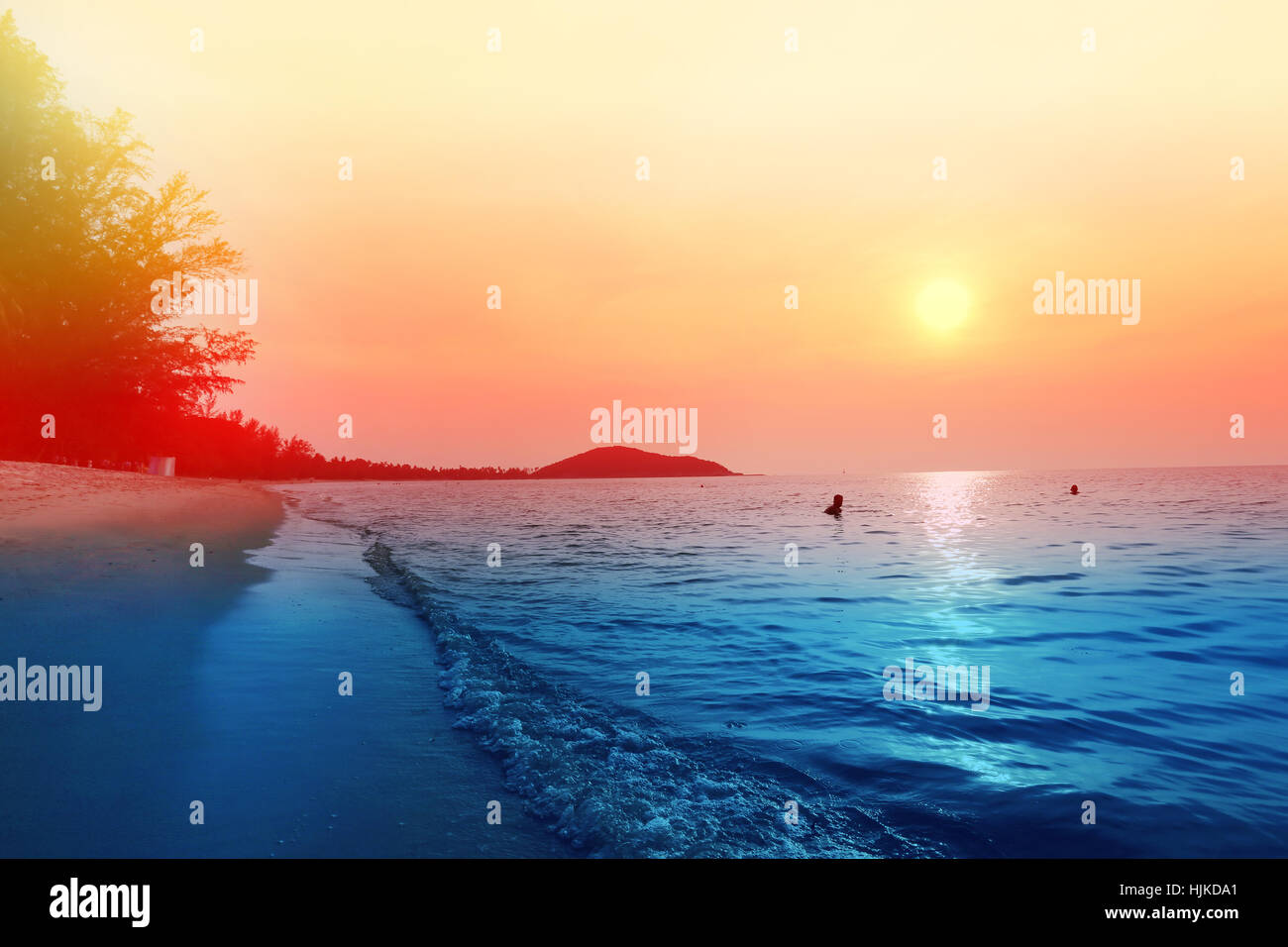 Photos bright sunset Stock Photo - Alamy