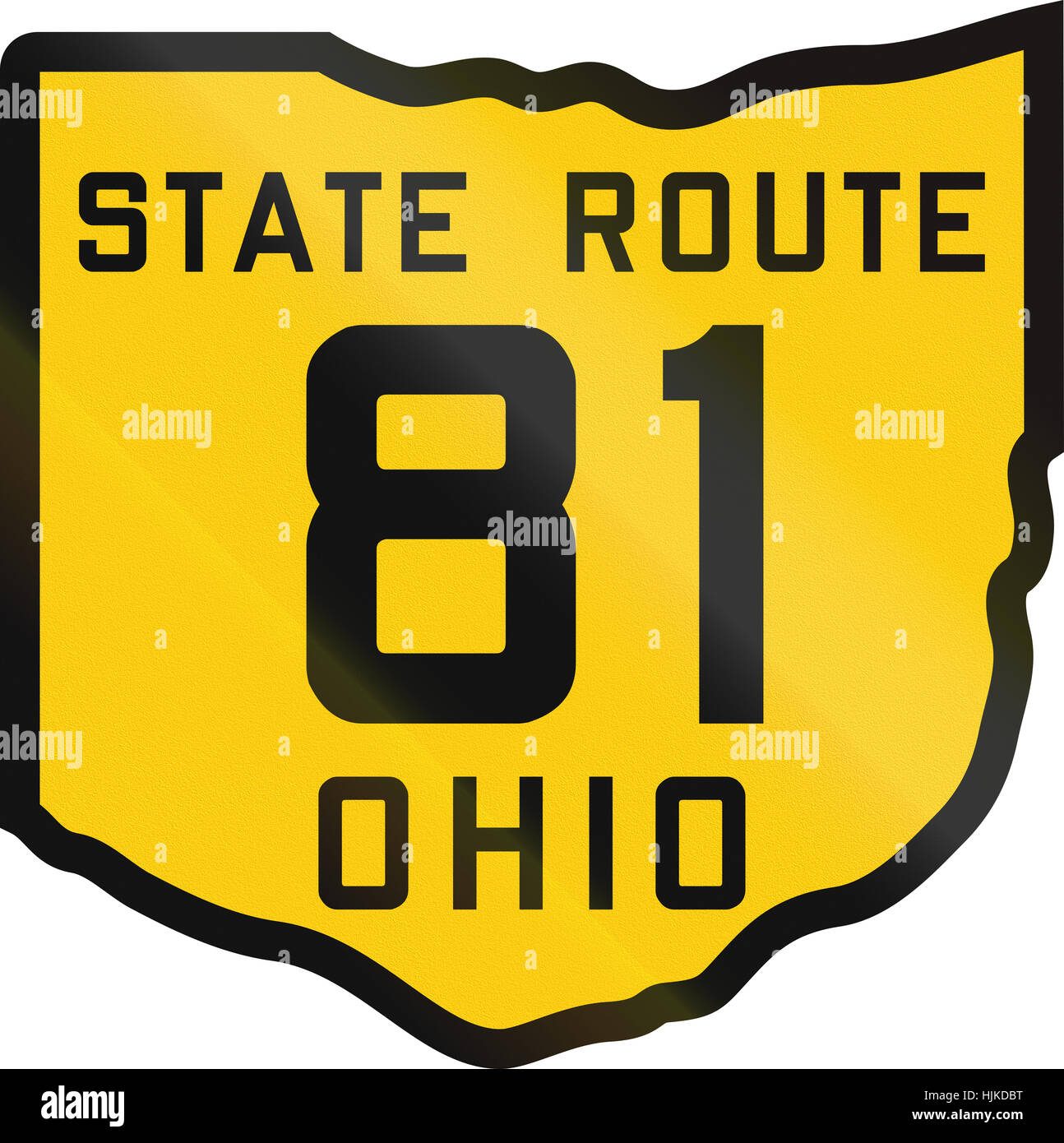 Historic Ohio Highway Route shield from 1920 used in the US Stock Photo ...